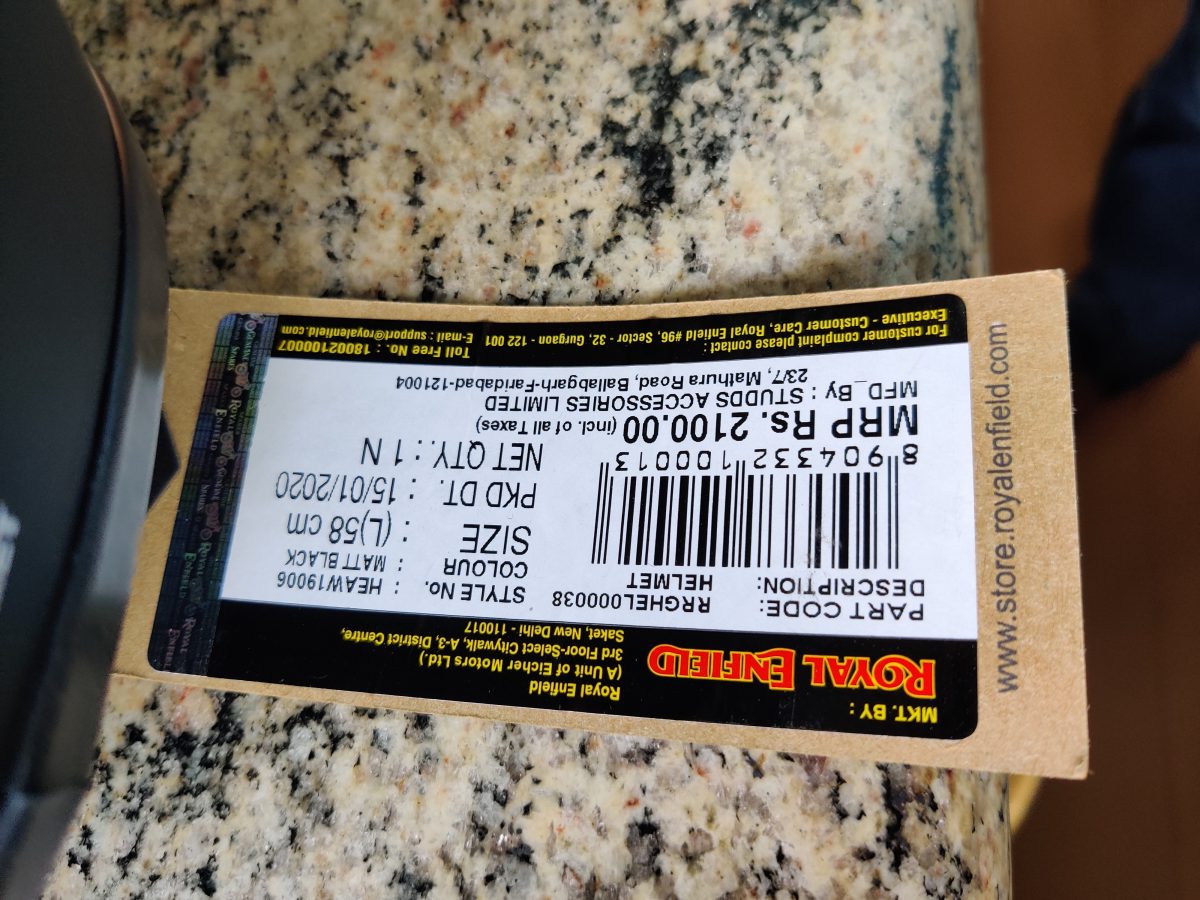 Royal Enfield Helmet - MLG 1901 Edition - Throttle&thump