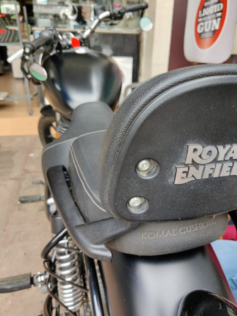 Original Genuine Backrest Meteor 350 - Brown - Throttle&thump