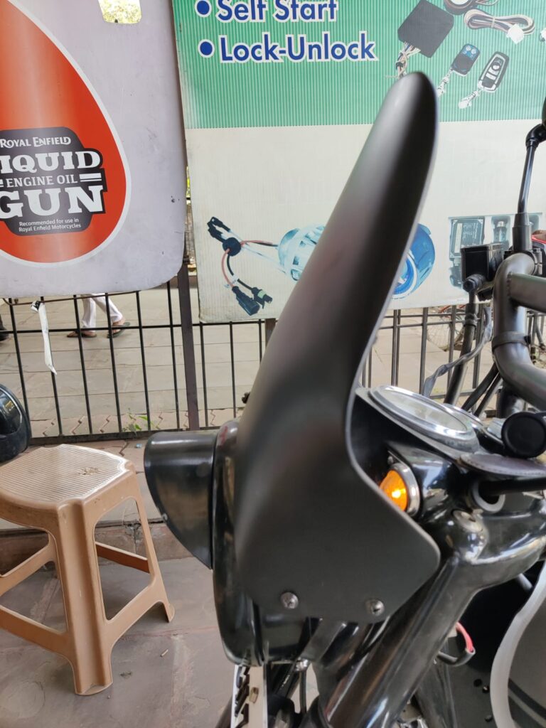 Matte Black Windshield - Classic/TB 350 - Throttle&thump