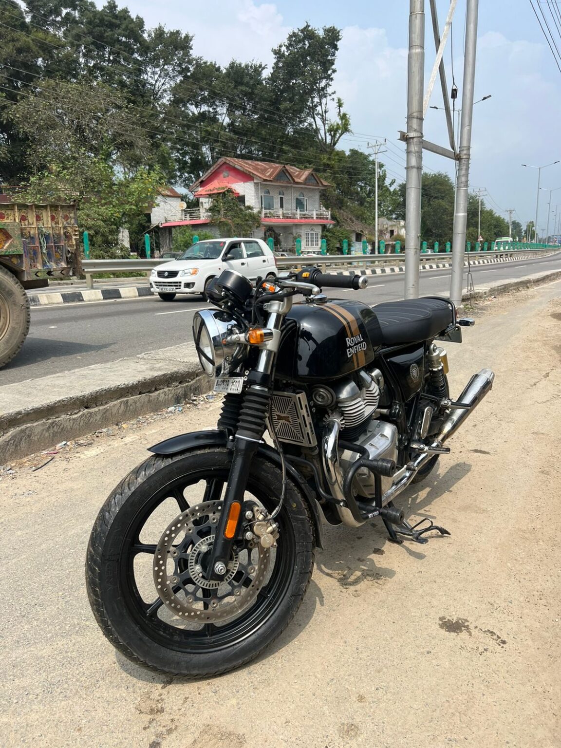 Rear Alloy Meteor 350 - Black - Throttle&thump